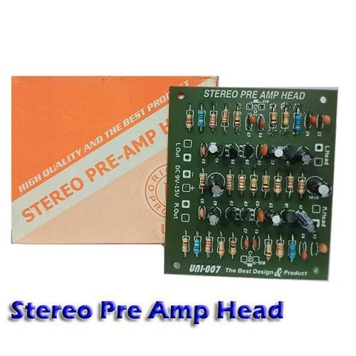 Jual Kit Pre-Amp Head Stereo Preamp Head penguat 9-12v DC Bass Treble ...