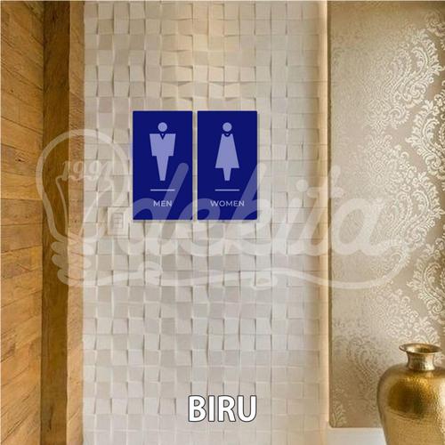 Jual Signage Toilet Akrilik Kayu Custom Sign Kamar Mandi WC Huruf ...