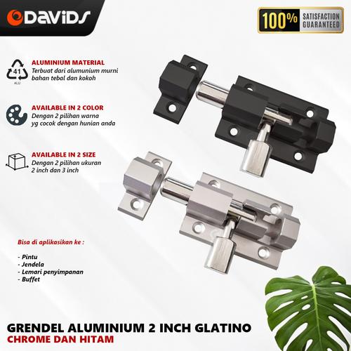 Promo Grendel Pintu Jendela Gerendel Aluminium Tebal Black Chrome 2 3 ...
