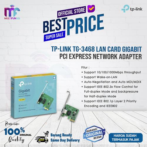 Jual TP-LINK TG-3468 LAN Card Gigabit PCI Express Network Adapter ...