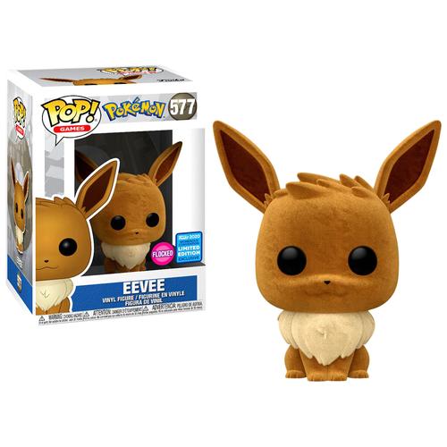 Jual Funko Pop Eevee Pokemon 577 Flocked Wonder con Comic Con Protector ...