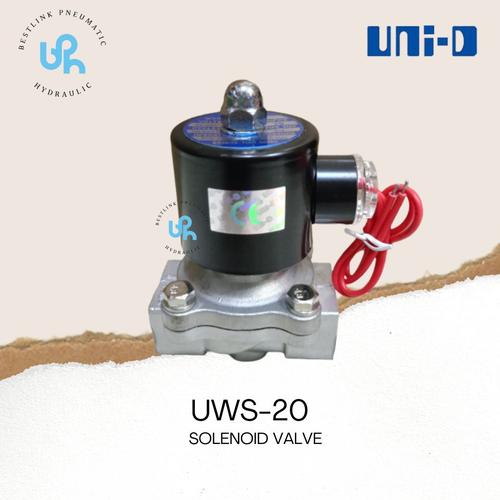 Jual SOLENOID VALVE 2WAY STAINLESS STEEL UWS-20 / 2W-200-20S DRAT 3/4 UNI-D - COIL ONLY AC24 ...