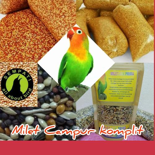 Jual MILET MIX PRIMA - PAKAN LOVEBIRD - PAKAN HAMSTER 250 GR - 1kg ...
