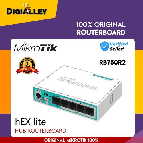 Jual Mikrotik hEX Lite RB750R2 Router Lite routerboard 5 Port Ethernet ...