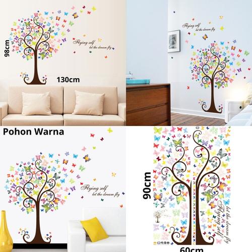 Jual STIKER DINDING POHON STIKER POHON STIKER RANTING POHON WARNA ...