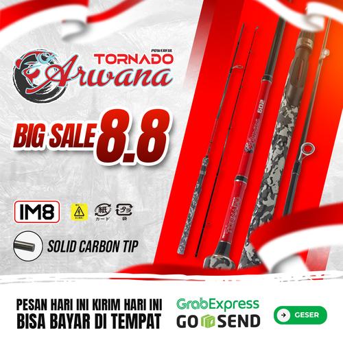 Jual JORAN PANCING TORNADO ARWANA SPINNING CARBON IM8 120-180CM ...