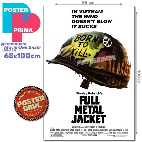 Jual Poster Prima Reproduksi Movie One-Sheet FULL METAL JACKET #TOS00 ...