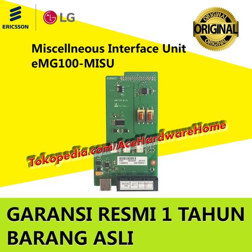 Jual eMG100-MISU LG-Ericsson Miscellneous Interface Unit - Jakarta ...