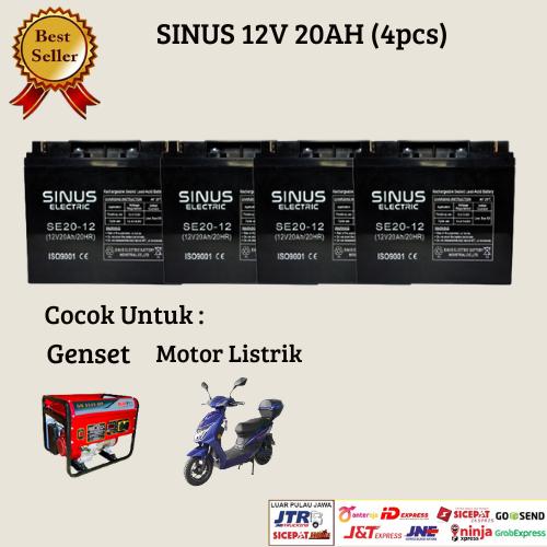 Promo aki vrla 12v 20ah sinus electric motor listrik - Jakarta Barat ...