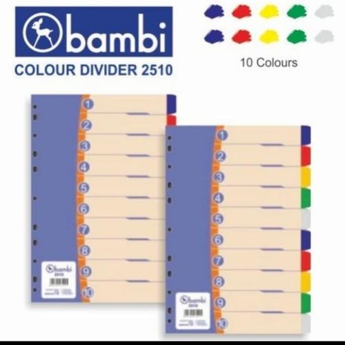 Jual Pembatas File / Divider Bambi 2510 Uk Folio - Plastik - Jakarta ...