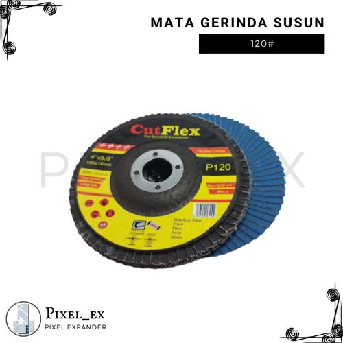 Jual Batu Gurinda Gerinda Mata Gurinda Gerinda Amplas Susun Cutflex 4inch - Susun 120# - Kab ...
