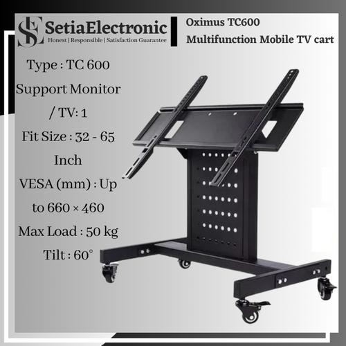 Promo Bracket Standing TV Display 32 43 50 55 60 65 Inch Stand Roda ...
