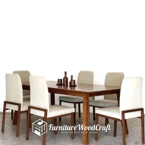 Jual Dining Table Set 6 Kursi Jati Jok Minimalis Kayu Jati Solid Jepara - Kab. Jepara ...