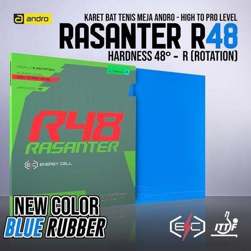 Jual Karet Bat Tenis Meja Andro Rasanter R48 Energy Cell Sponge Blue ...