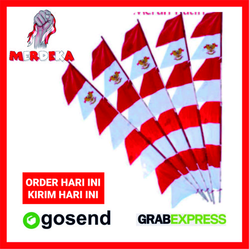 Jual Bendera umbul umbul 2,8 meter merah putih garuda 8 mata - Garuda ...