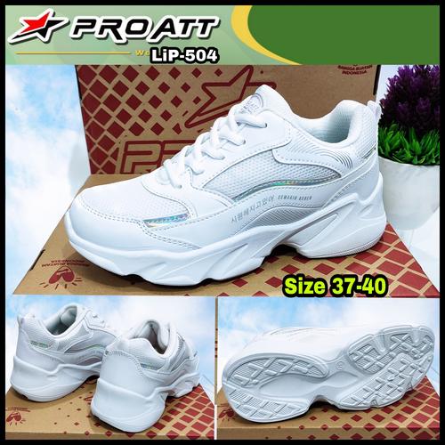 Promo PRO ATT LIP SEPATU Sneakers Kerja Cewek Dewasa Putih Kekinian ...