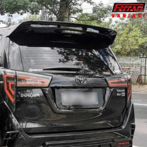 Jual Spoiler aksesoris mobil toyota innova Reborn model sporty - hitam ...