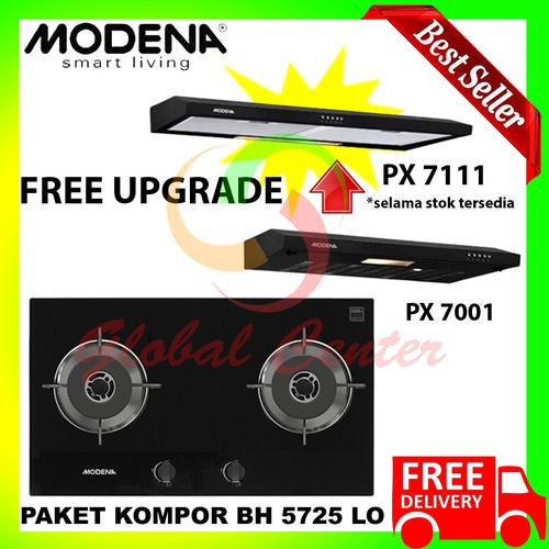 Jual Paket Kompor Tanam Modena BH 5725 LO Kuningan dan Cooker Hood PX ...