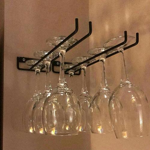 Jual rak gelas gantung tempel dinding rak gelas bar rak gelas cafe ...
