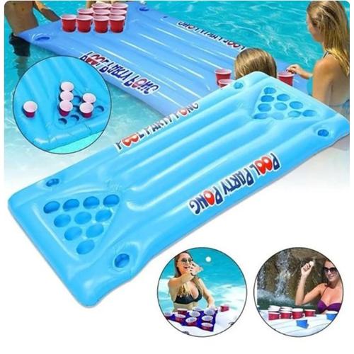 Jual Big Inflatable Beer Pong Raft Floating Pool Party Pong Game ...