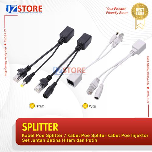 Jual Kabel Poe Splitter / kabel Poe Spliter kabel Poe Injektor Set ...