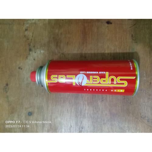 Jual SUPER LAS GAS PORTABLE BUTANE / BUTANE FUEL CATRIDGE 1PCS-230GM ...