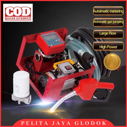Jual Pompa Solar Pompa Transfer BBM Flow meter Solar Minyak AC 220V ...