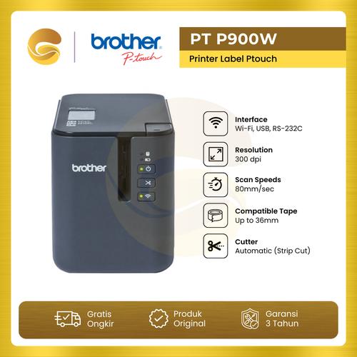 Promo BROTHER Printer Label Maker PT P900W Label Printer Ptouch PT P900 ...