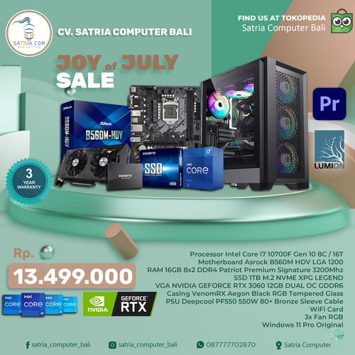 Jual RAKITAN PC GAMING Intel Core i7 10700F / 16GB/ RTX 3060/SSD 1TB NVME - Kota Denpasar ...