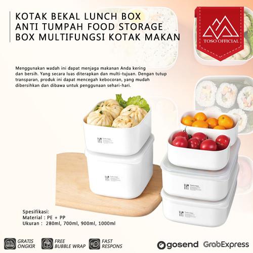 Jual KOTAK MAKAN MICROWAVE SAFE BEKAL LUNCH BOX ANTI TUMPAH FOOD ...