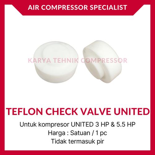 Jual Teflon Isi Check Valve Kompresor Udara UNITED 3 HP & 5.5 HP - Kota ...