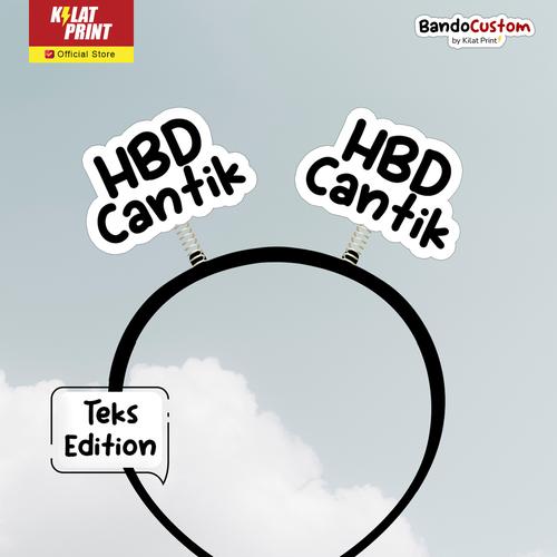 Jual Custom Bando Per Tuing Wisuda Ulang Tahun Happy Birthday Teks ...