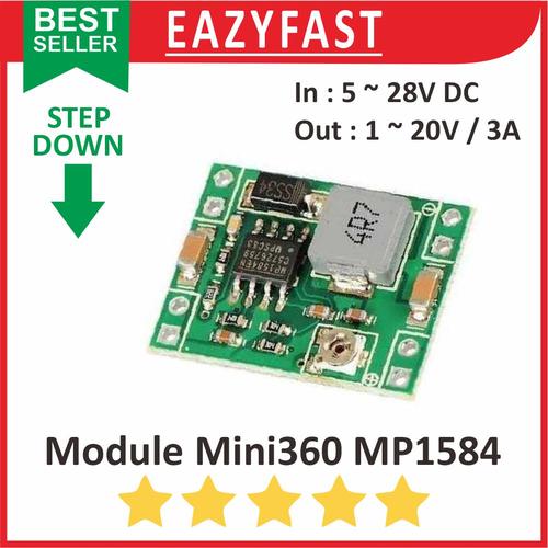 Jual Step Down 3A MP1584 Mini360 Module Modul DC Adjustable Power Regulator - Kab. Bandung ...