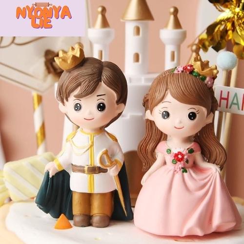 Promo CTC16 Topper Kue Miniatur Prince Princess Dekorasi Pesta ...