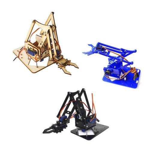 Jual Robotic Arm 4 DoF for Servo SG90 MG90 Lengan Robot - Wooden - Kota ...