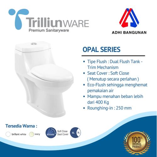 Jual Closet Duduk Kloset Duduk Soft Closing Monoblok TRILLIUN WARE ...