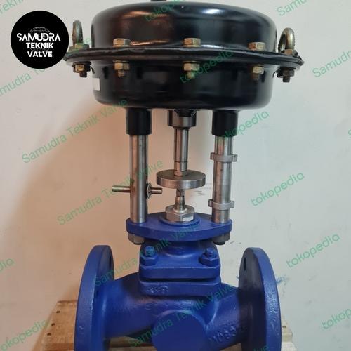 Jual CONTROL VALVE 3" / CONTROL VALVE PNEUMATIC 3" DN80 PN16 ASLI ARI ...