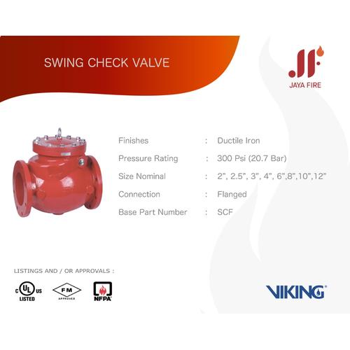 Jual VIKING Swing Check Valve 4" - Jakarta Utara - JAYA FIRE PROTECTION ...