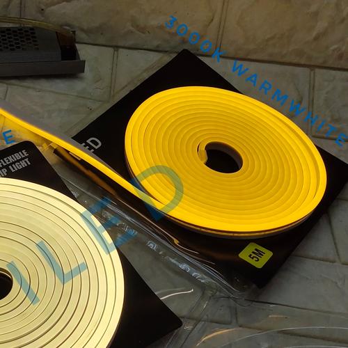 Jual Eco Neon Flex DC 12v LED Kuning Warm 5 meter Lampu Huruf Flexible ...