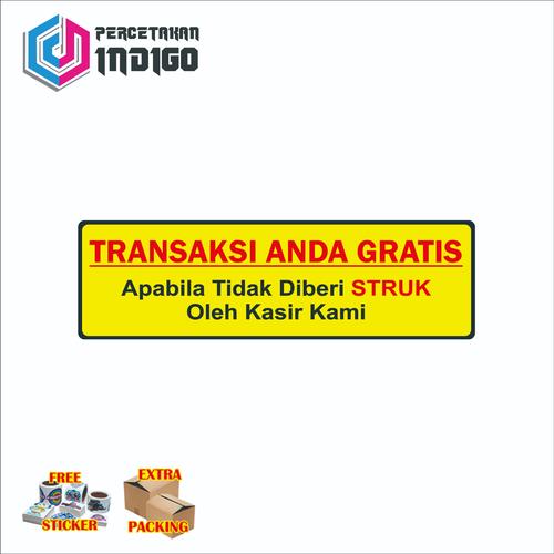 Jual plat alumunium rambu rambu transaksi anda gratis - 40x40 - Kab ...