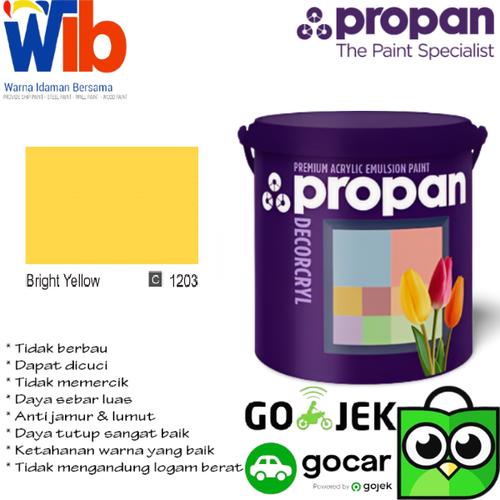 Jual CAT TEMBOK PROPAN DECORCRYL BRIGHT YELLOW 1203 - 2.5L INTERIOR ...