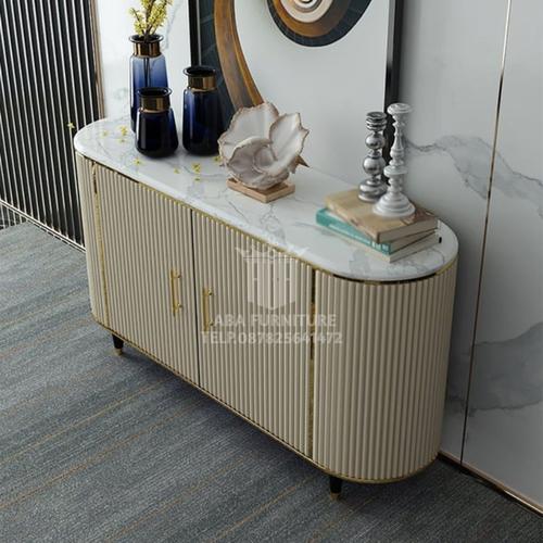 Jual Meja Konsul Marmer Carrara Minimalis - 2 Pintu - Meja Foyer - Meja ...