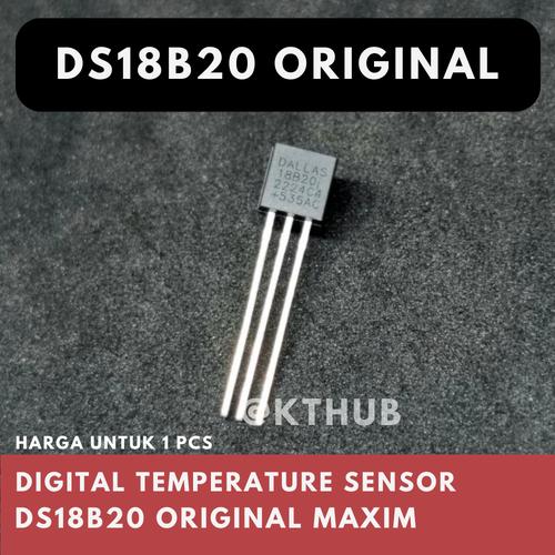 Jual ORIGINAL DS18B20 DIGITAL TEMPERATURE SENSOR ARDUINO STM32 ESP32 ...
