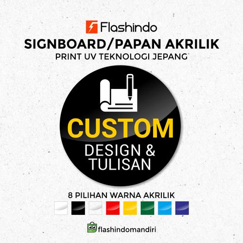 Jual Custom Desain & Tulisan Signage / Signboard / Papan Akrilik ...