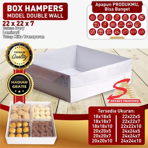 Jual Box Pudding/Dus Spiku/box kue/dus kue model double wall 22x22x7 ...