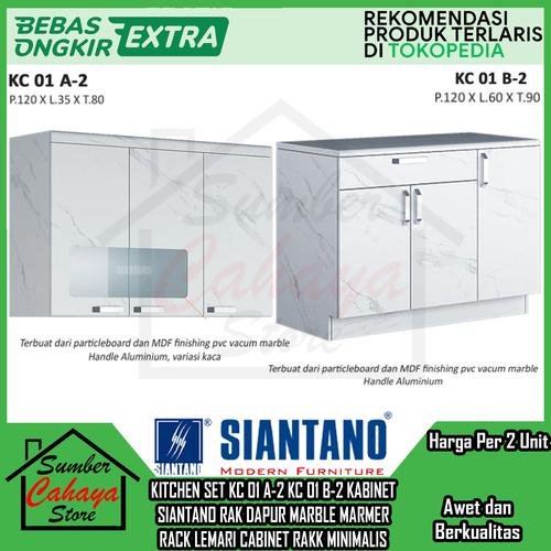 Jual [Instan] RAK DAPUR SIANTANO KITCHEN SET MARBLE RAK KC 01 A-2 KC 01 ...