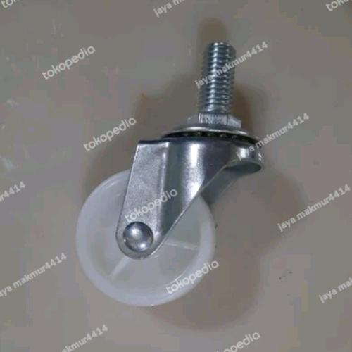 Jual Roda srew nilon 2 inch hidup roda tusuk nilon 2 inch hidup drat ...