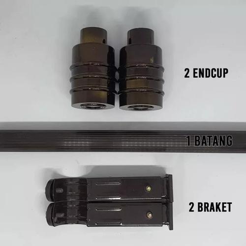 Jual Batang Besi Pipa Tiang Rolet Rel Gorden Polos Garis Tutup ...