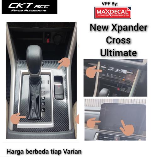 Jual Sticker Carbon 6D NEW xpander cross stiker Gear automatic AC panel ...