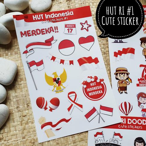 Jual Sticker Dirgahayu RI HUT Kemerdekaan Indonesia Merdeka Bendera ...